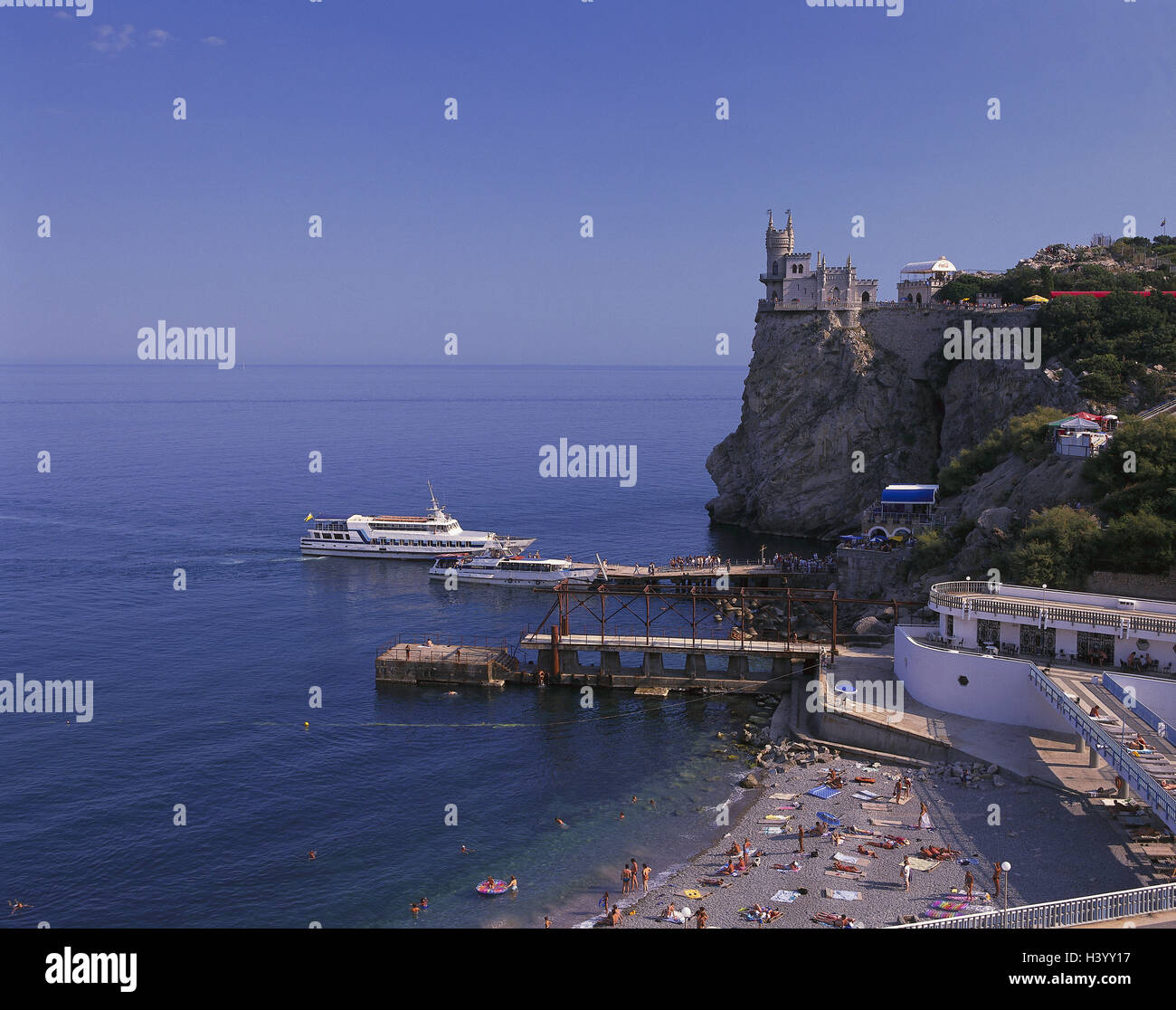 The Ukraine, peninsula the Crimea, close Yalta, bile coast, "deliberate ...