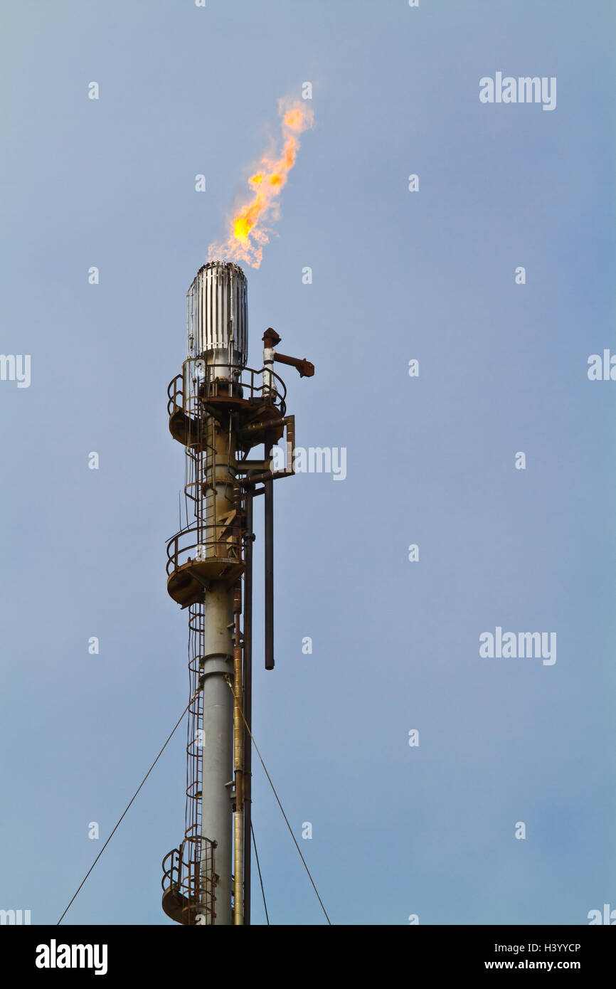 Gas flare flame stack hi-res stock photography and images - Alamy