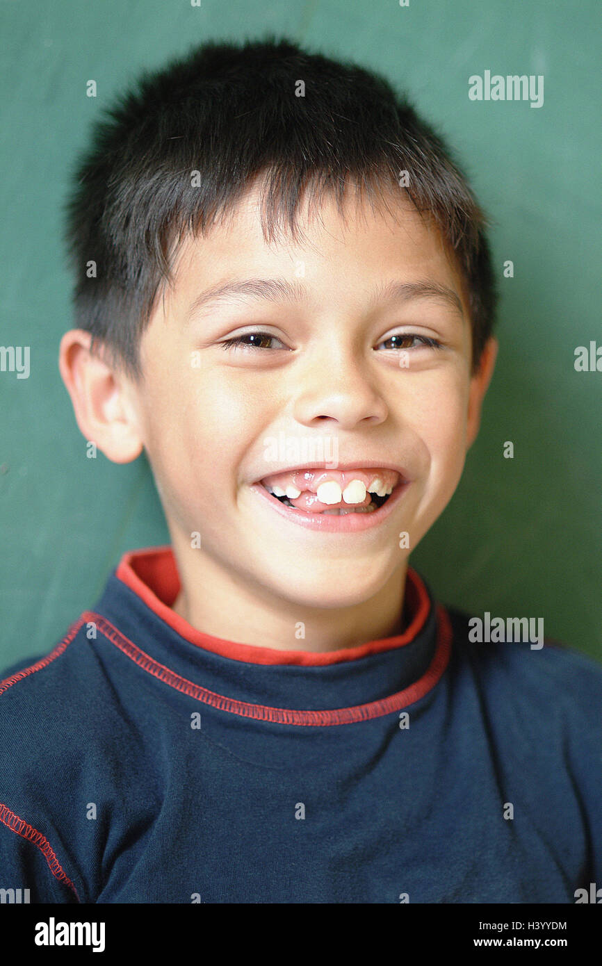 Boy, happy, smile, tooth gaps, portrait, child portrait, child, school ...