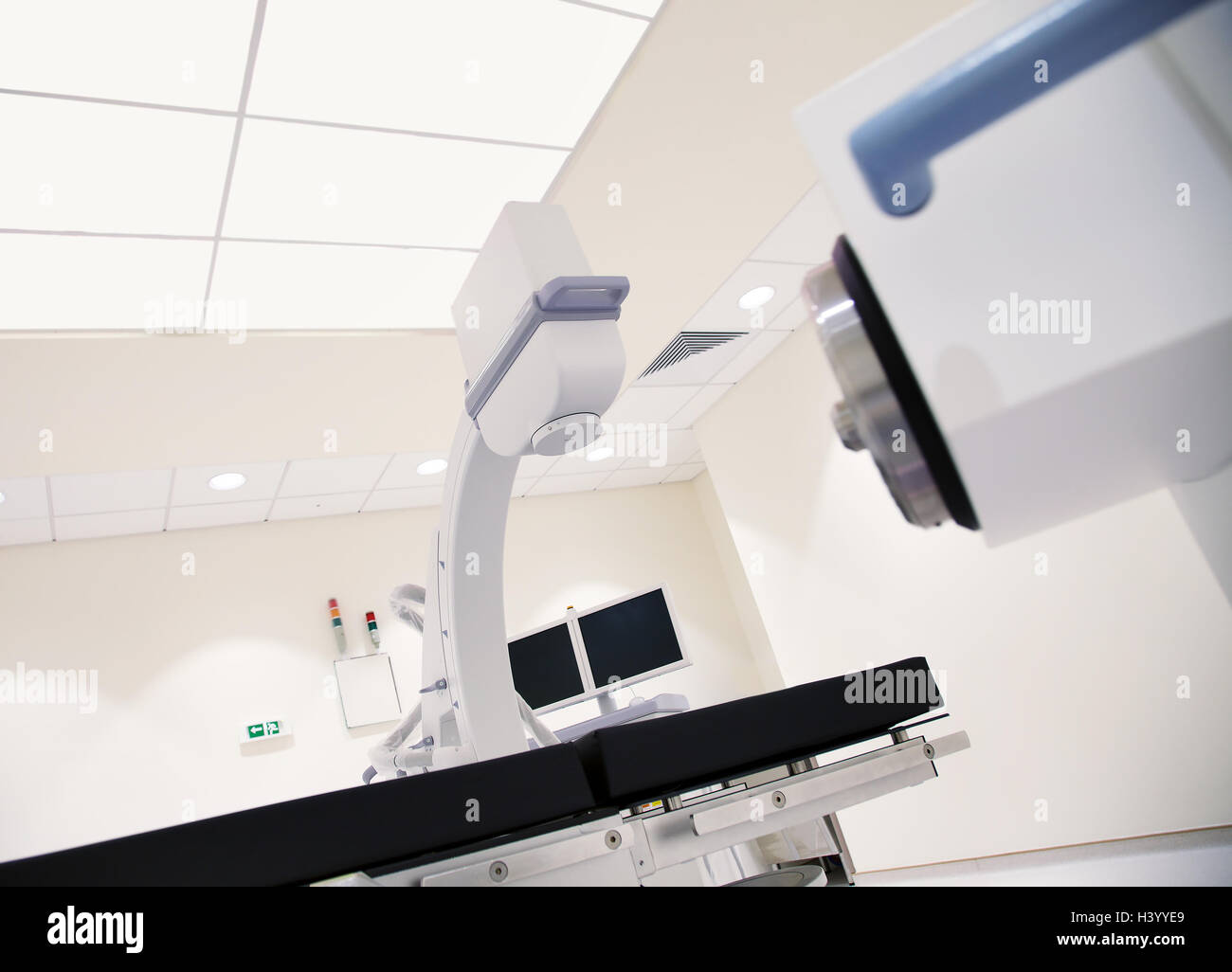 C-arm probe in a modern hospital interior with nobody around ...