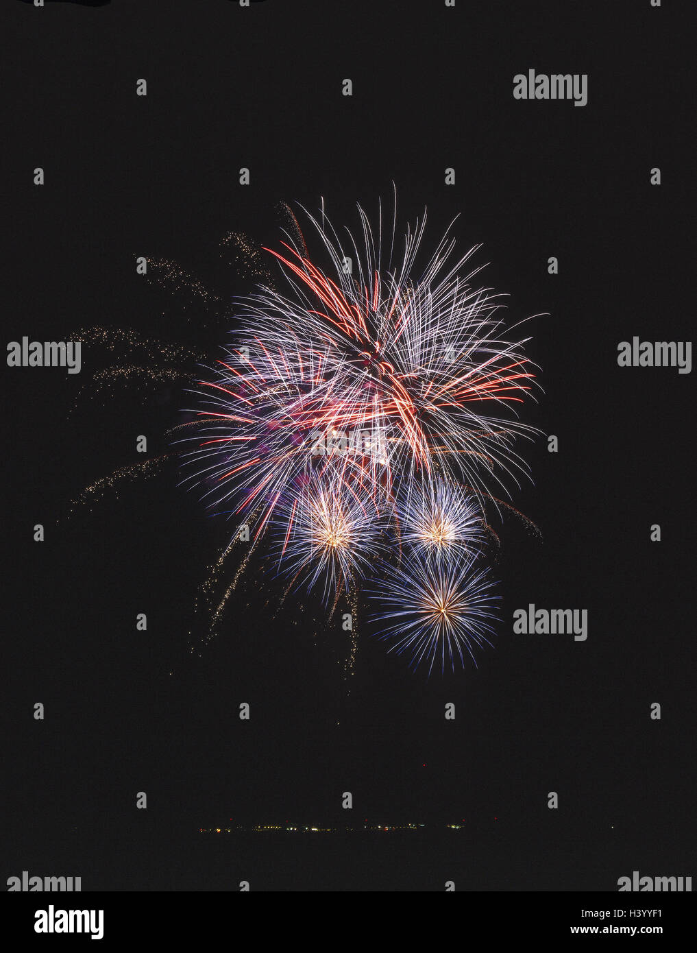 Fireworks, New Year's Eve, New Year, turn the year, celebration ...