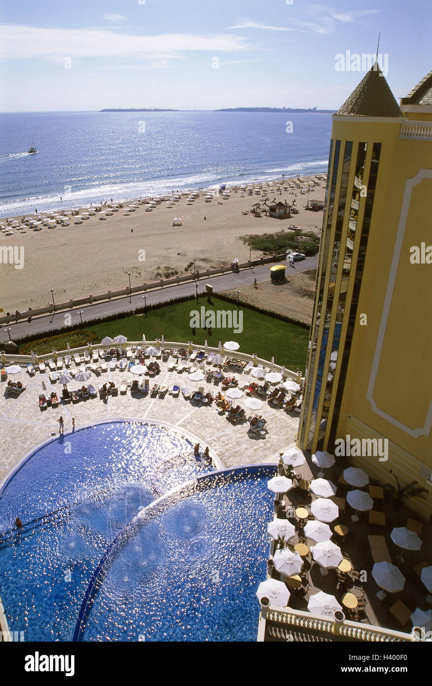 Bulgaria, solar beach, hotel facility, pool, view, beach, sea ...