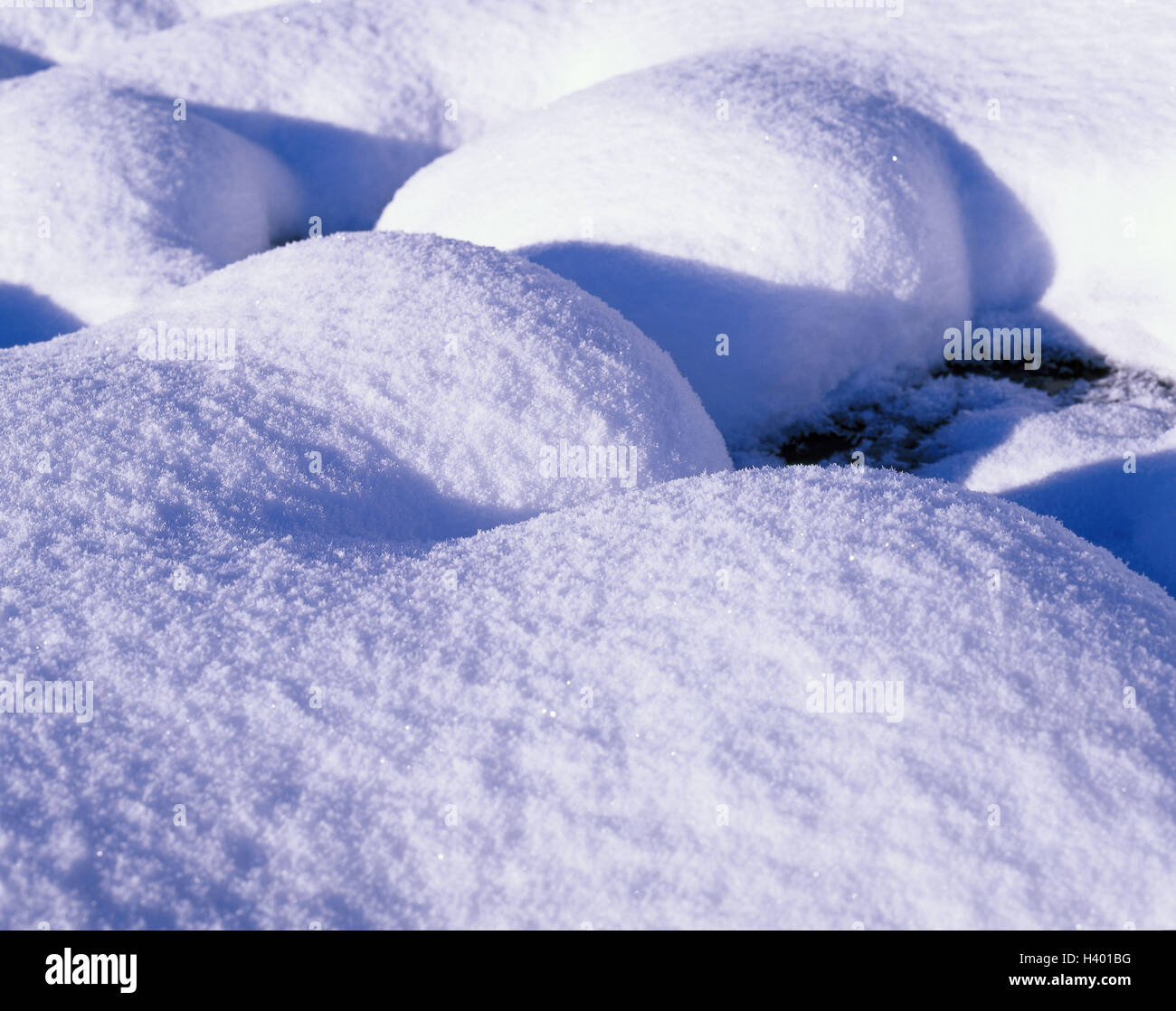 Germany, Bavaria, snow surface, hill, Europe, winter scenery, winter ...