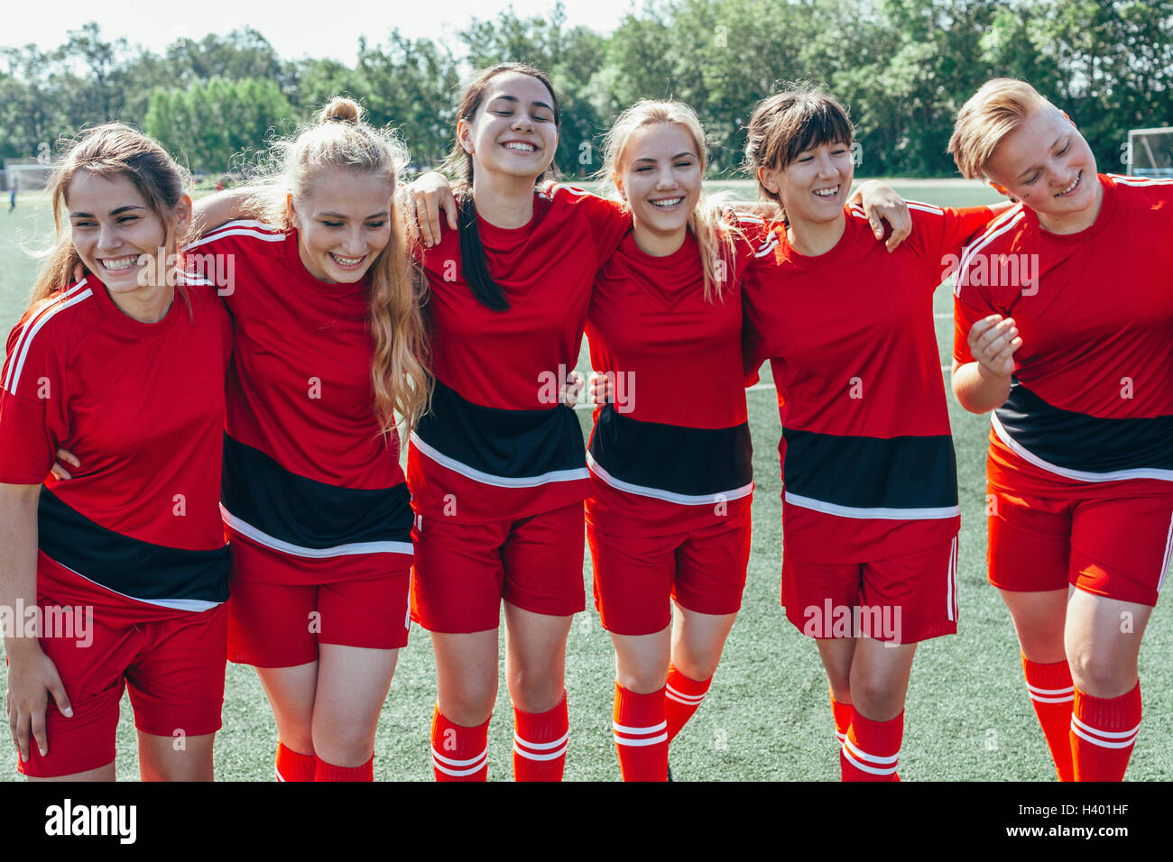 Girls soccer team hi-res stock photography and images - Alamy