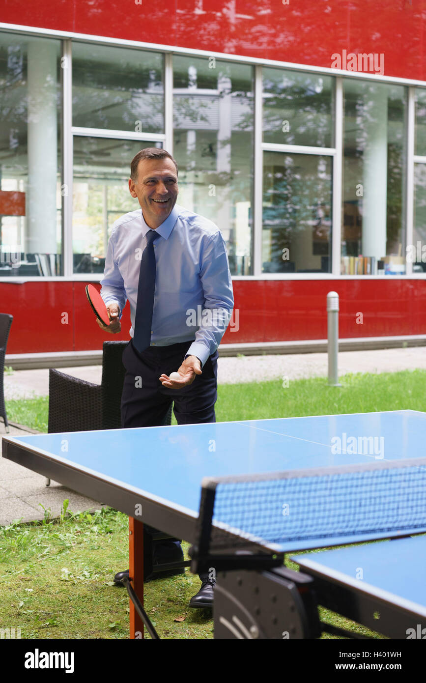 Happy table tennis hi-res stock photography and images - Alamy