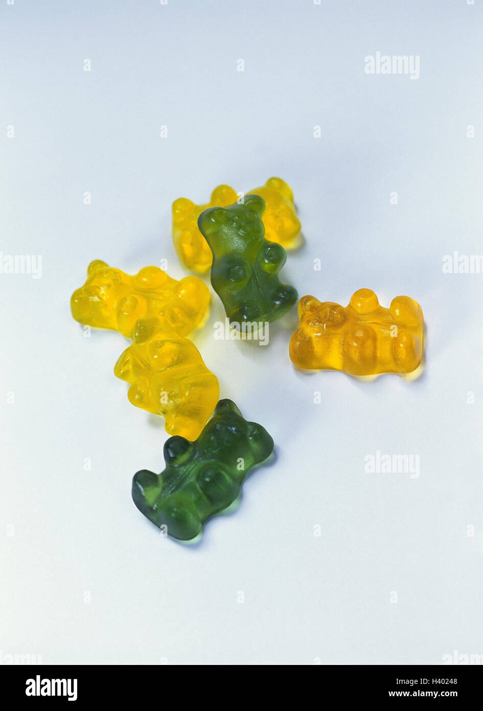 Little elastic bears sweets, elastic bears, yellow, green, product ...