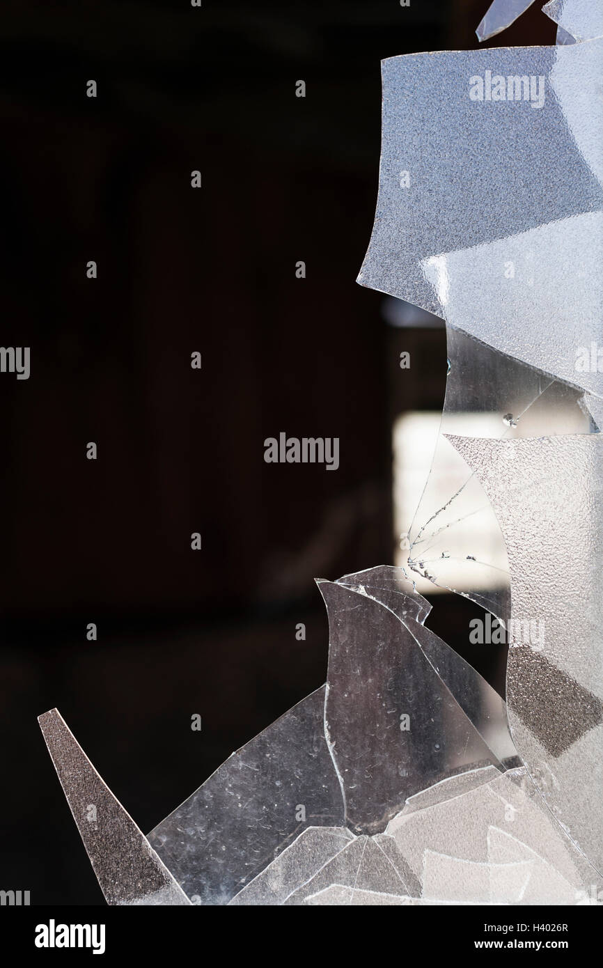 Broken glass window hi-res stock photography and images - Alamy