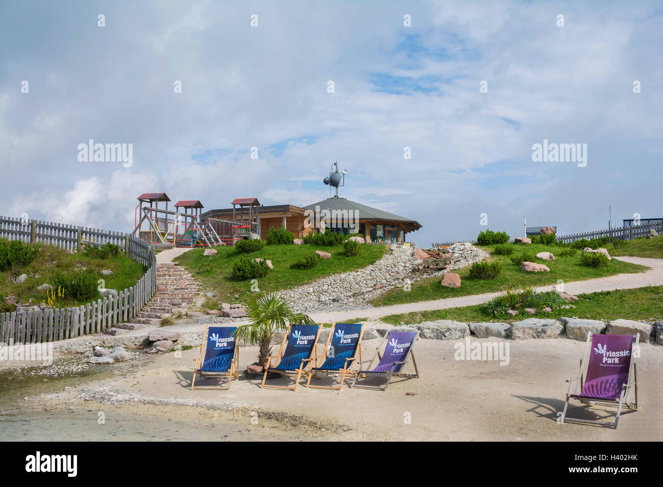 Entertainment and adventure at Triassic Parc Beach on Steinplatte ...