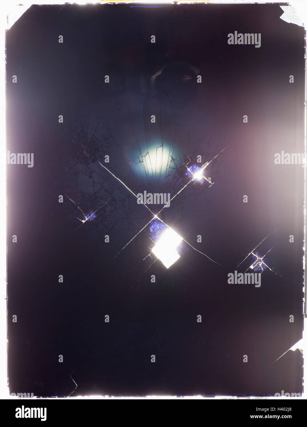 Full frame shot of broken computer monitor display Stock Photo - Alamy