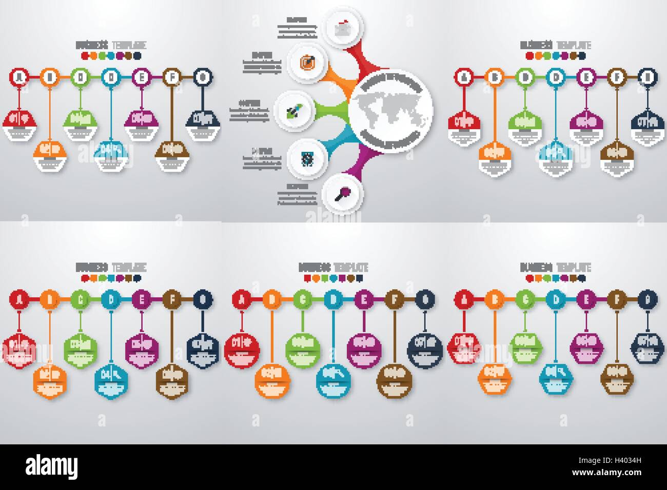 Set with infographics Stock Vector Image & Art - Alamy