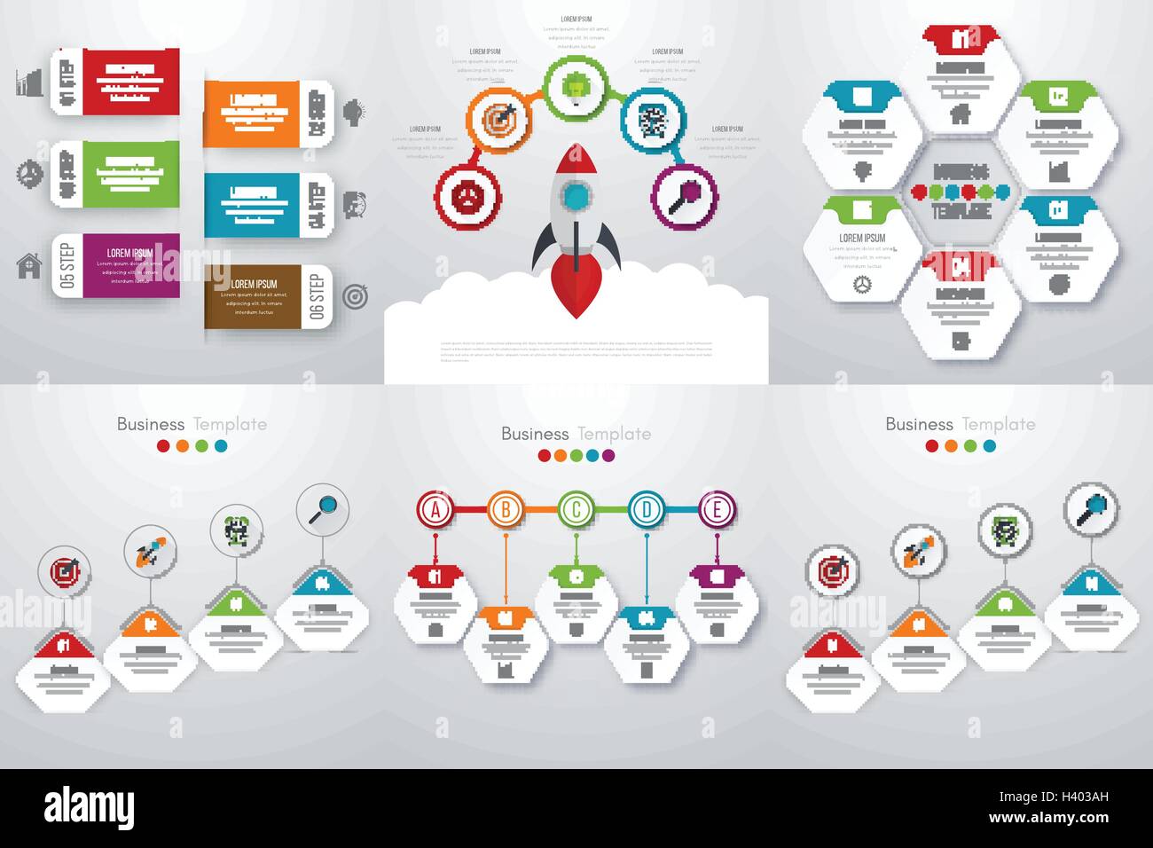 Set with infographics Stock Vector Image & Art - Alamy