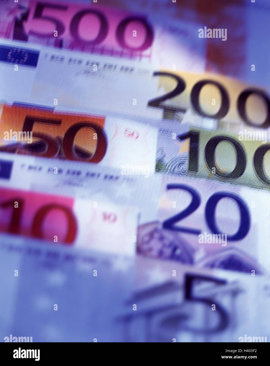 Bank notes, euro, detail, means payment, money, single currency ...