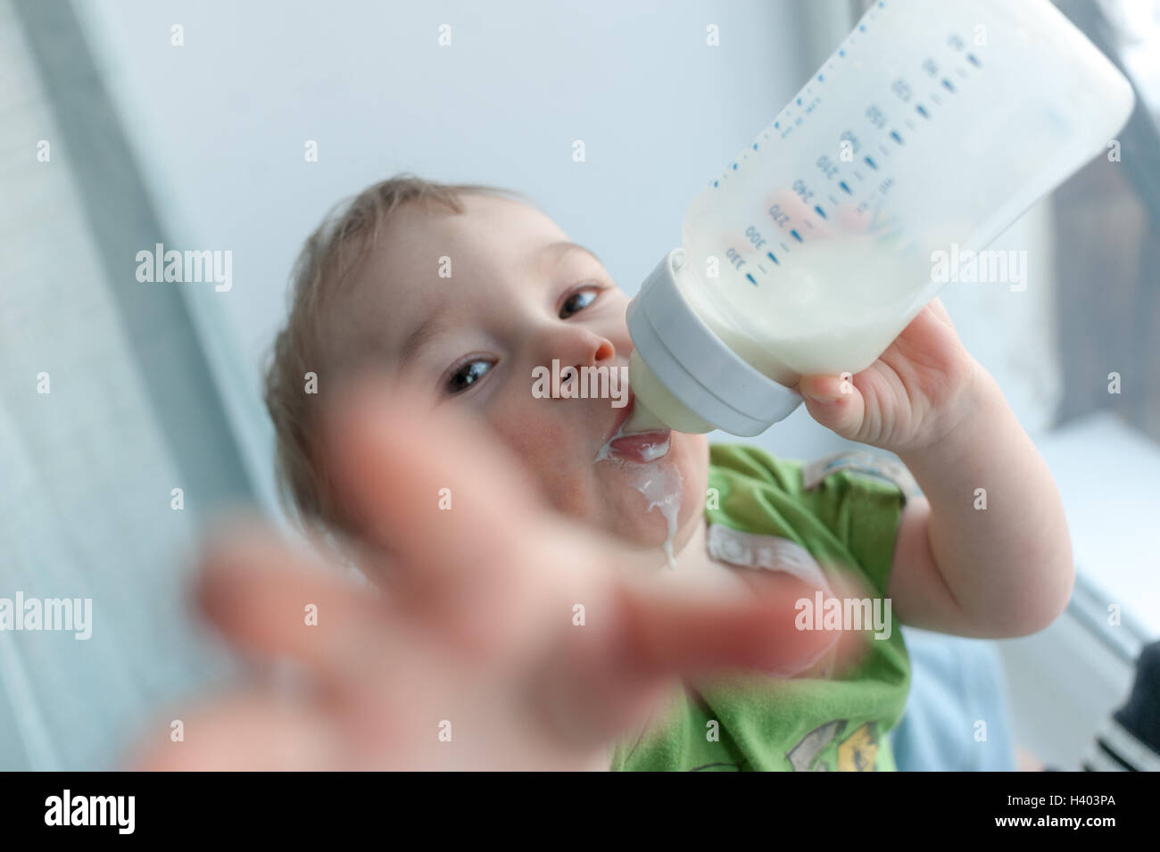 Funny Baby Drinking