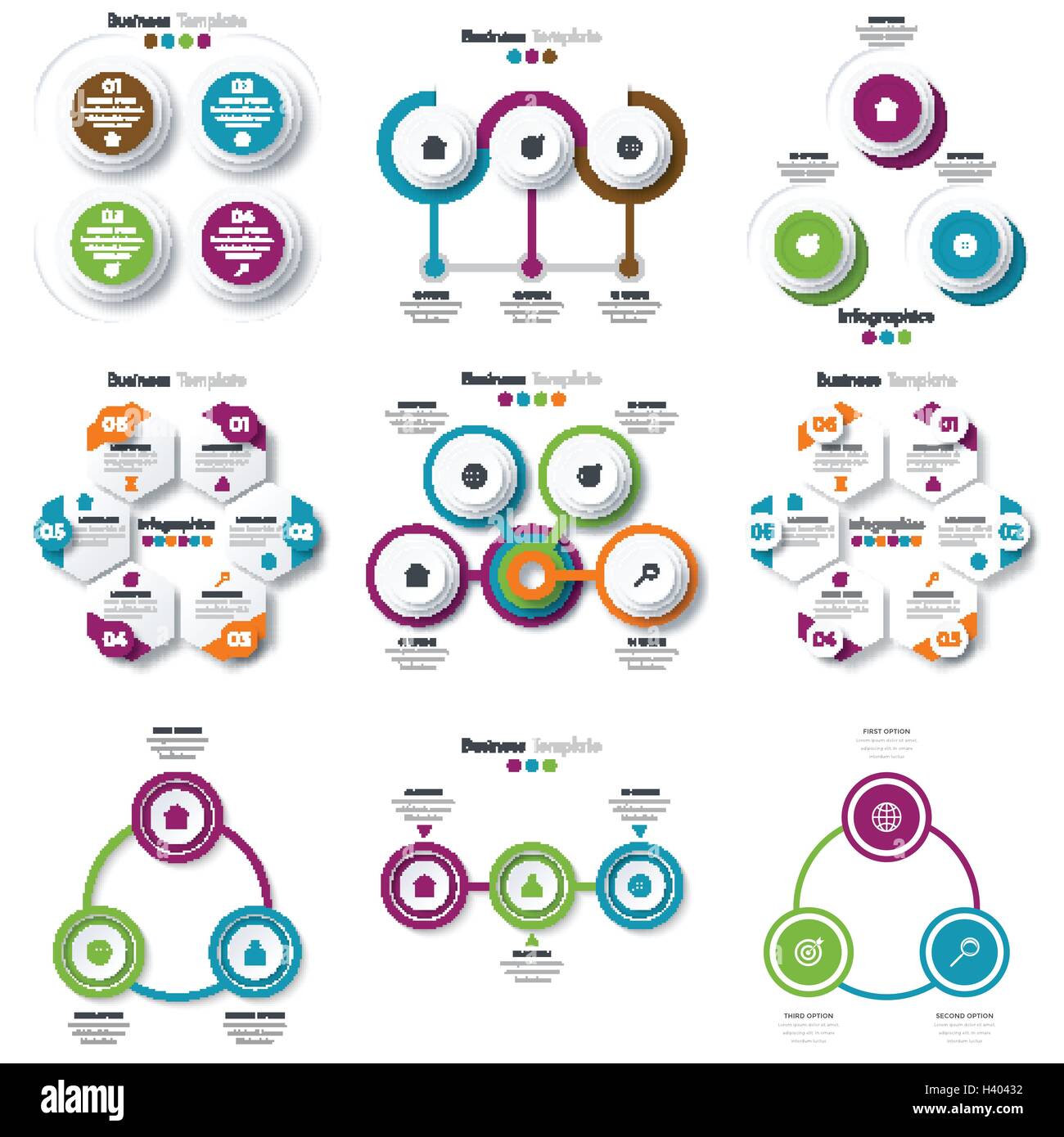 Set with infographics Stock Vector Image & Art - Alamy