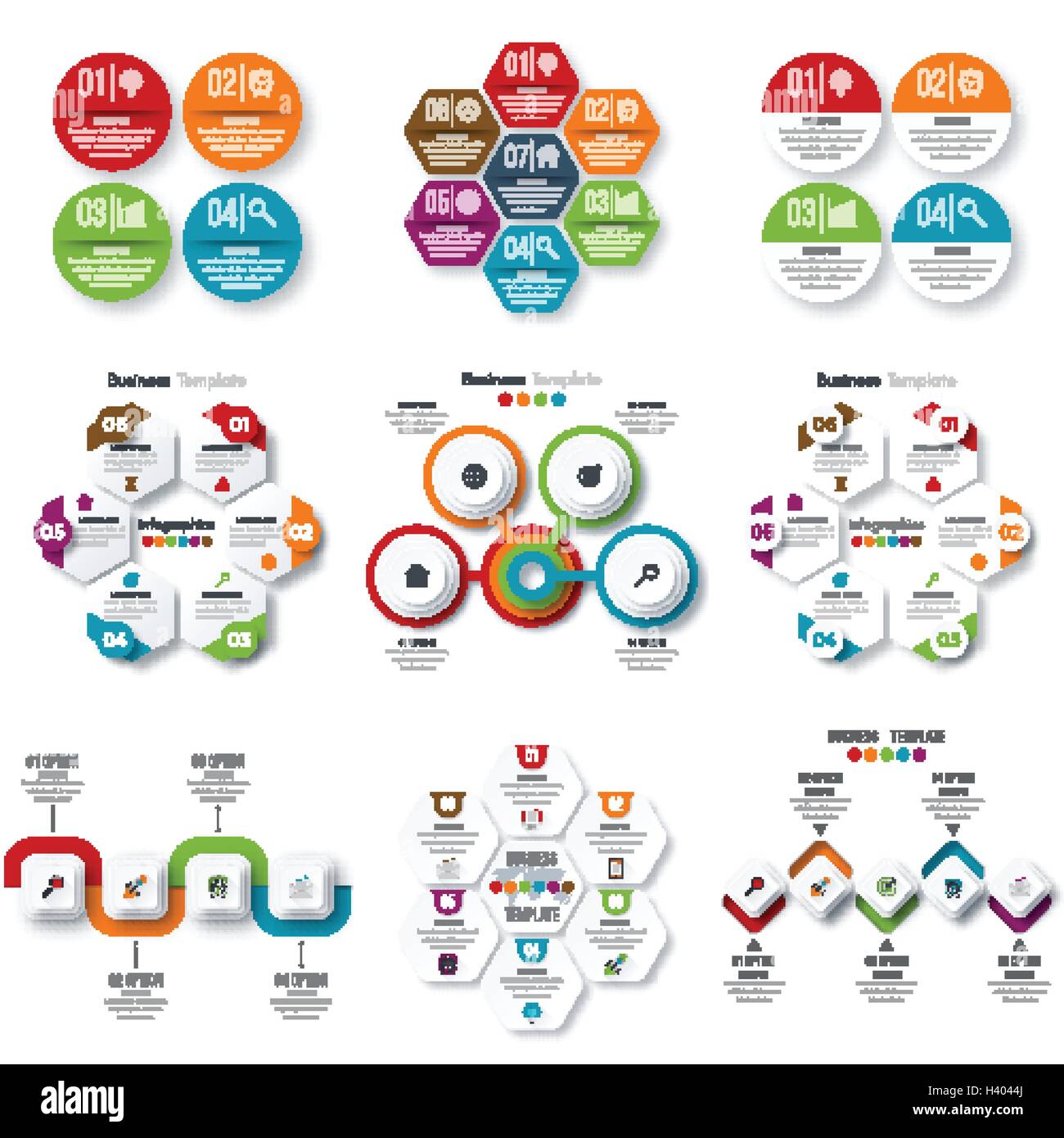 Set with infographics Stock Vector Image & Art - Alamy