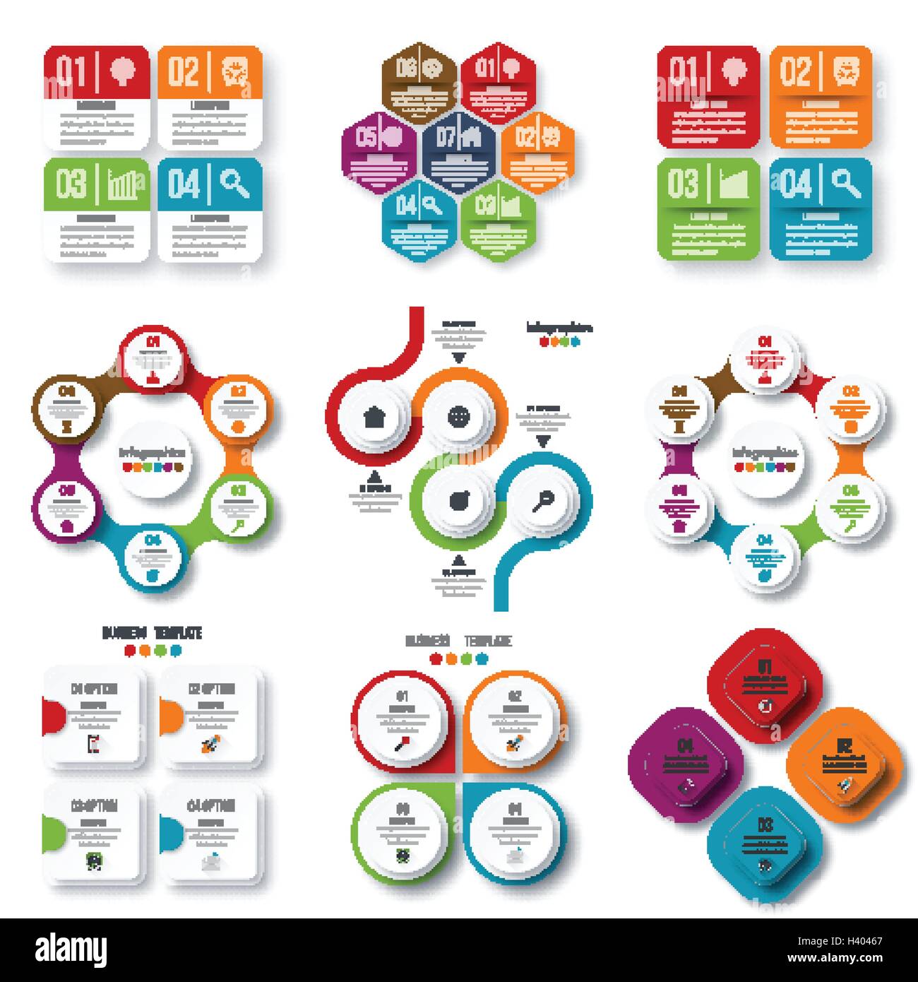 Set with infographics Stock Vector Image & Art - Alamy