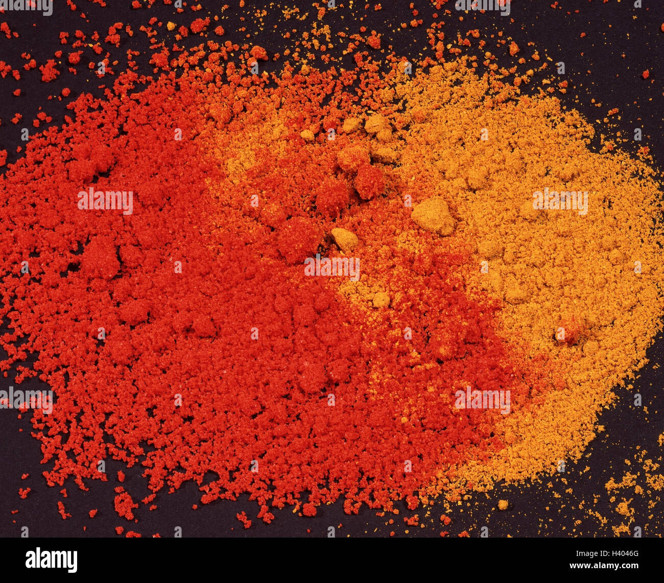 Spices, paprika, curry, spice powder, paprika powder, curry powder, red ...