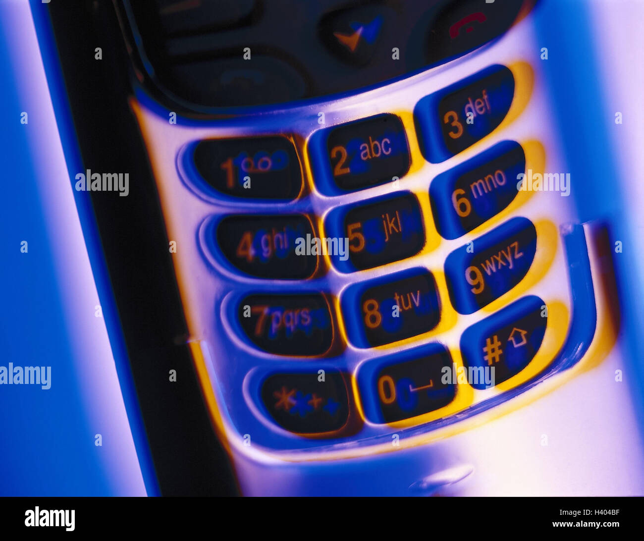 Mobile phone, detail, button field, mobile phone, keyboard, buttons ...