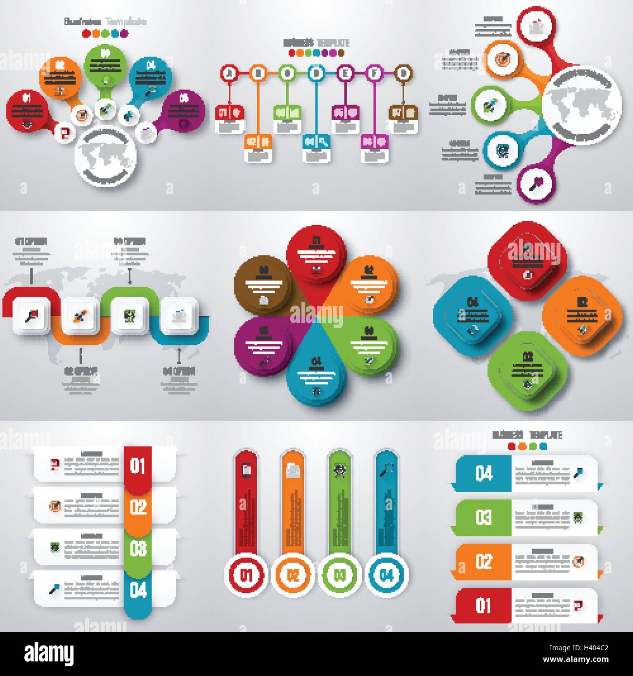 Set with infographics Stock Vector Image & Art - Alamy