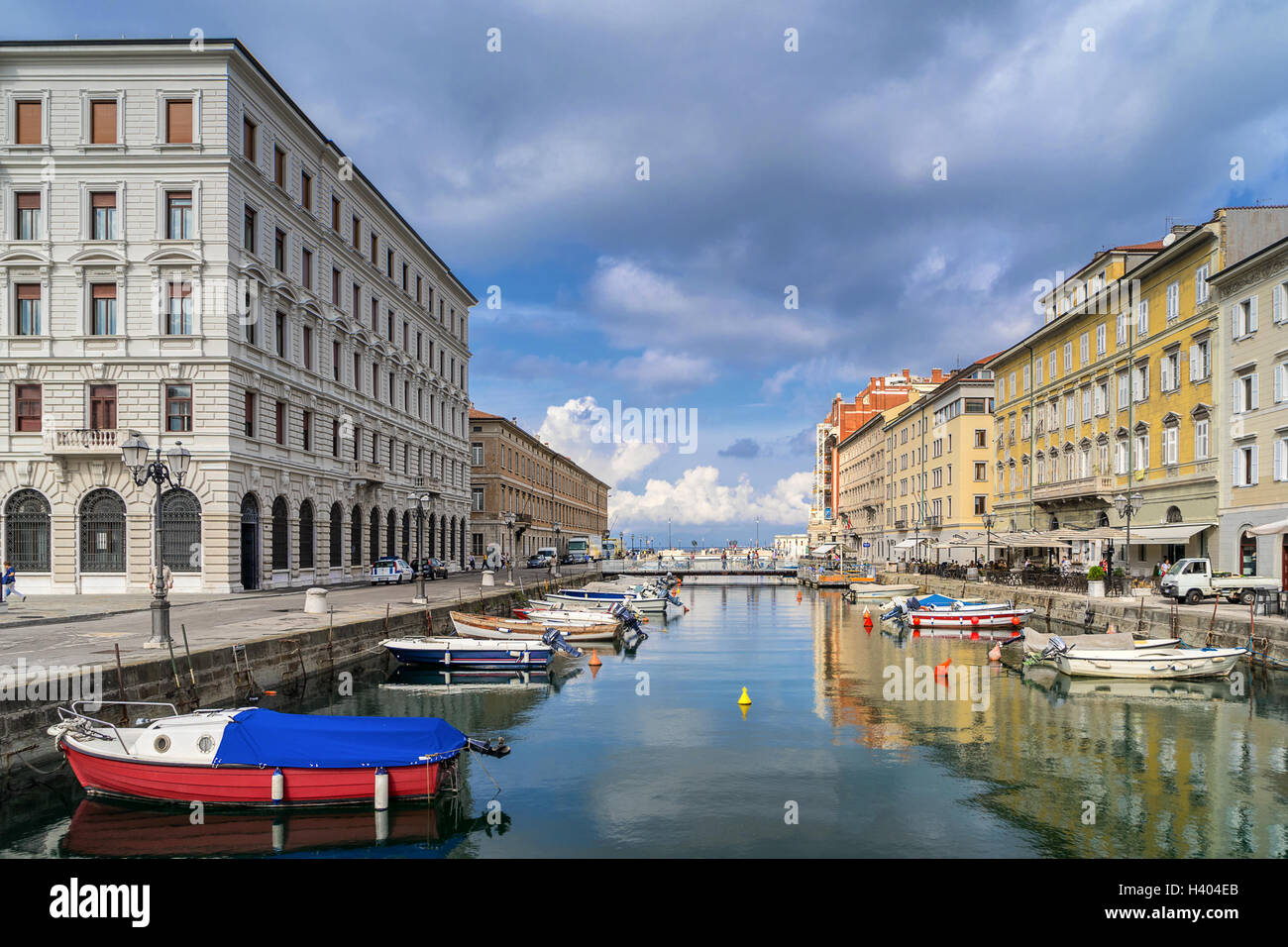 The Grand Canal in Trieste Italy Stock Photo - Alamy