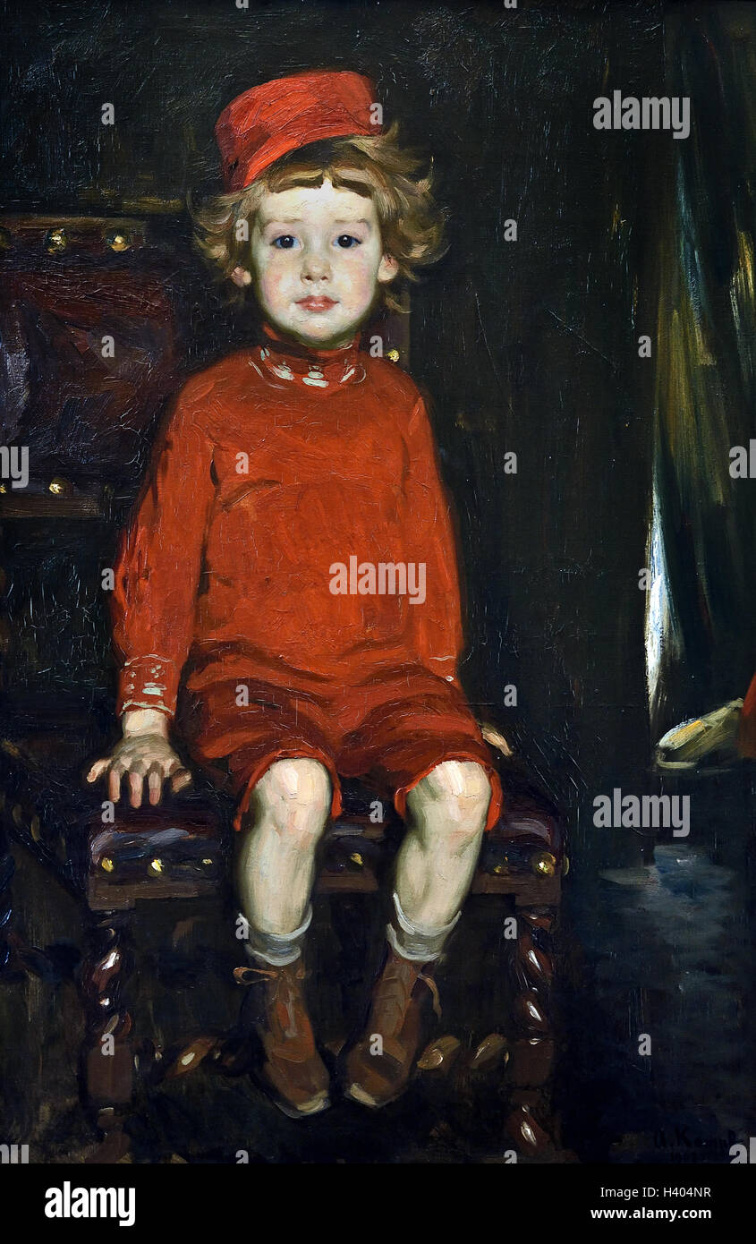 German boy painting hi-res stock photography and images - Alamy