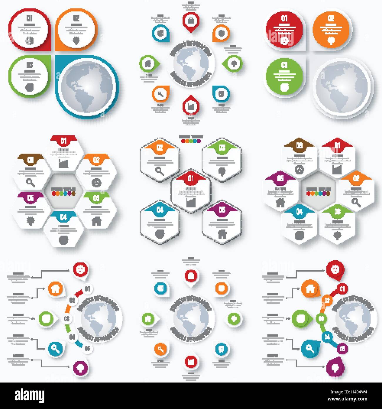Set with infographics Stock Vector Image & Art - Alamy