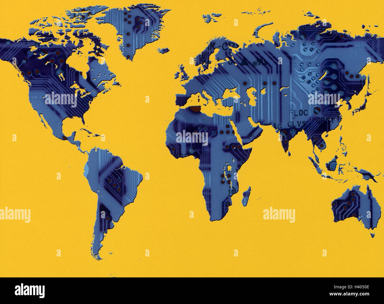 Icon, Internet, world wide weave, map the world, board, Composing ...