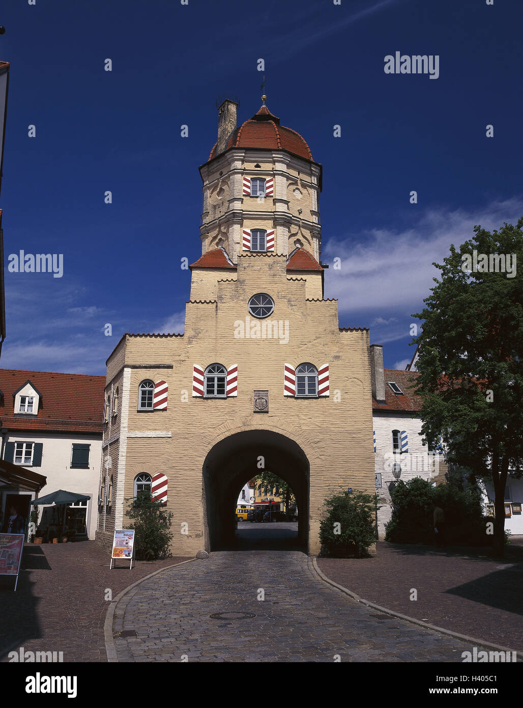 Germany, Upper Bavaria, Aichach, Old Town, goal, Europe, Bavaria ...