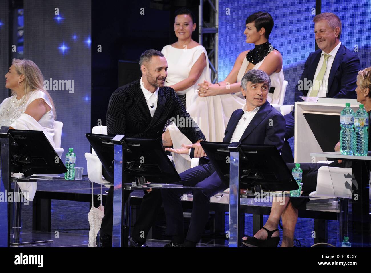 Raoul Bova and Vincenzo Salemme at the Miss Italia 2016 beauty pageant ...