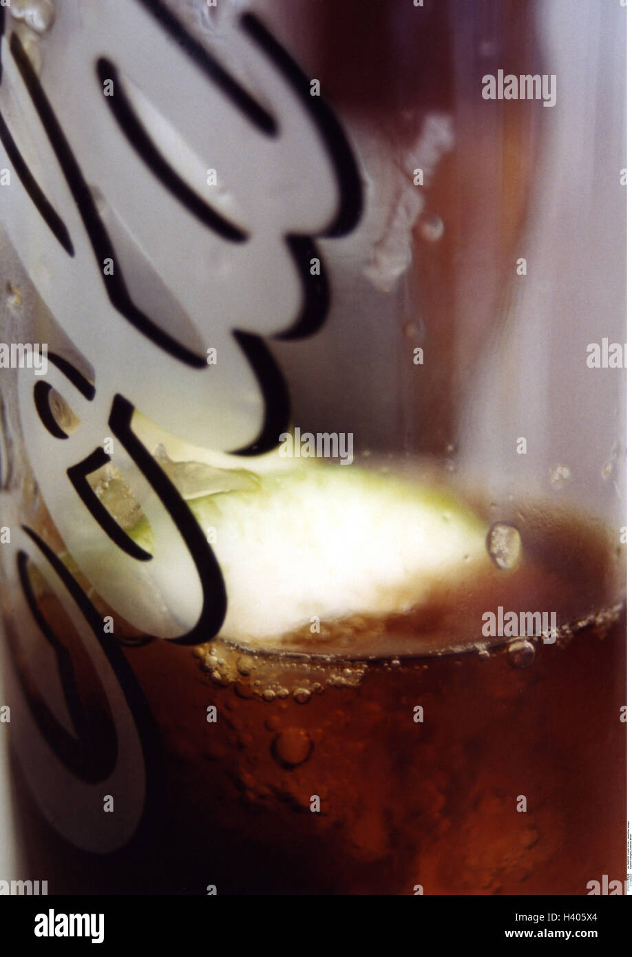 Coke glass, half-fully, detail only editorially! Glass, beverage ...