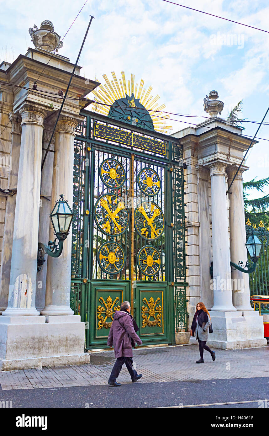 The main gate to the Galatasaray High School, the most influential high ...
