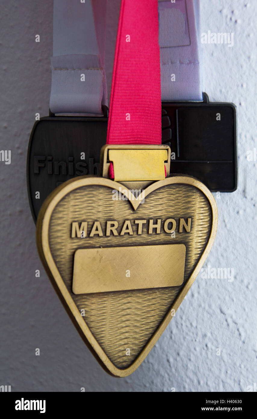 Marathon gold medal for hi-res stock photography and images - Alamy