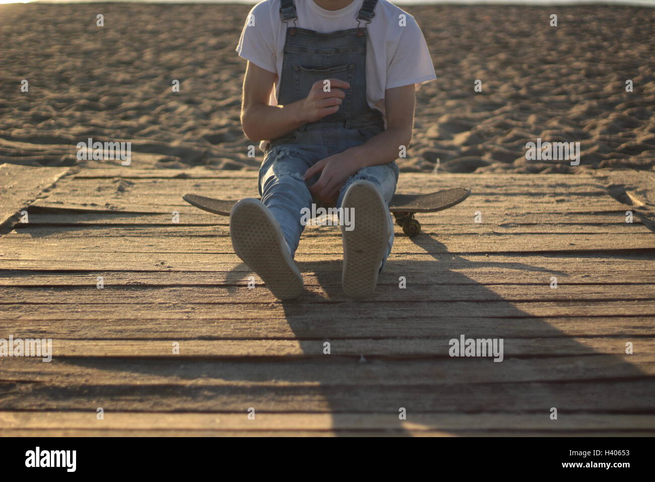 Fashion Model at a beach shoot Stock Photo - Alamy