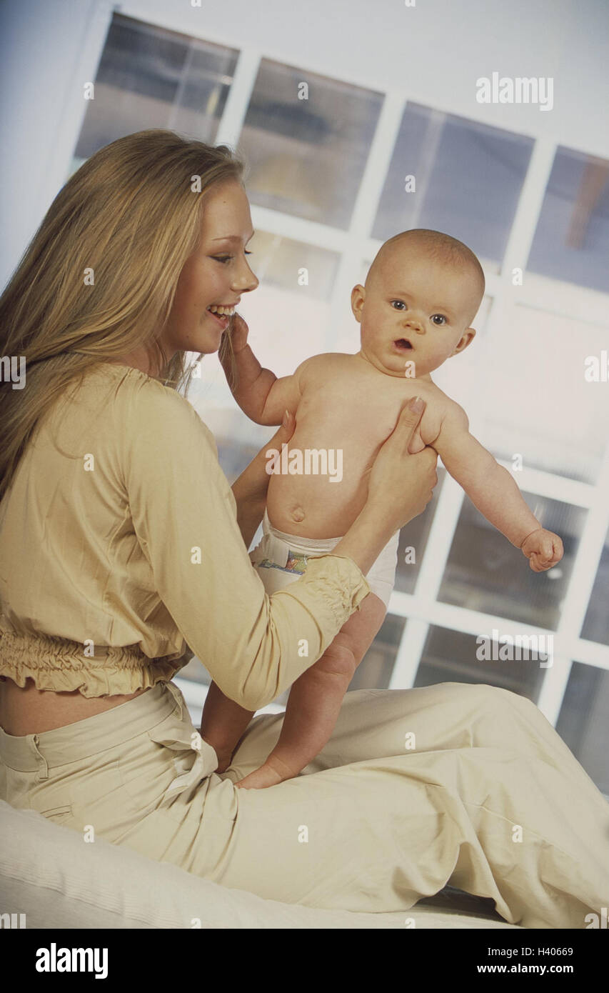 Mother, baby, nappy, play, woman, infant, infant, childhood, love ...