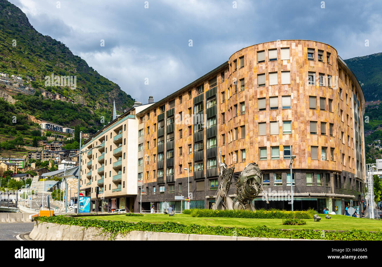 Buildings in Andorra la Vella, the capital of Andorra Stock Photo - Alamy