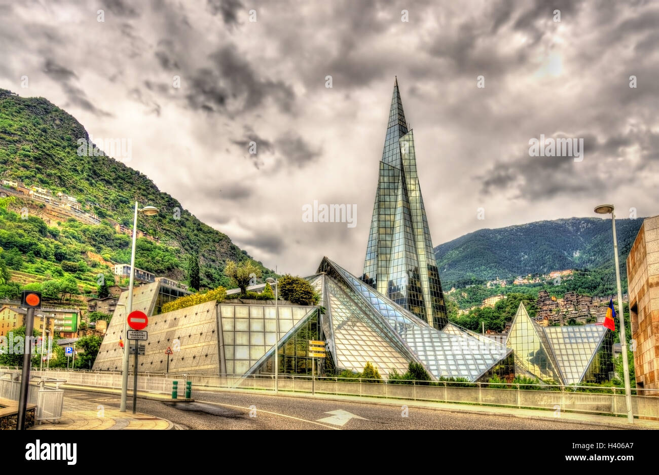 Caldea, a spa resort in Escaldes-Engordany, Andorra Stock Photo - Alamy
