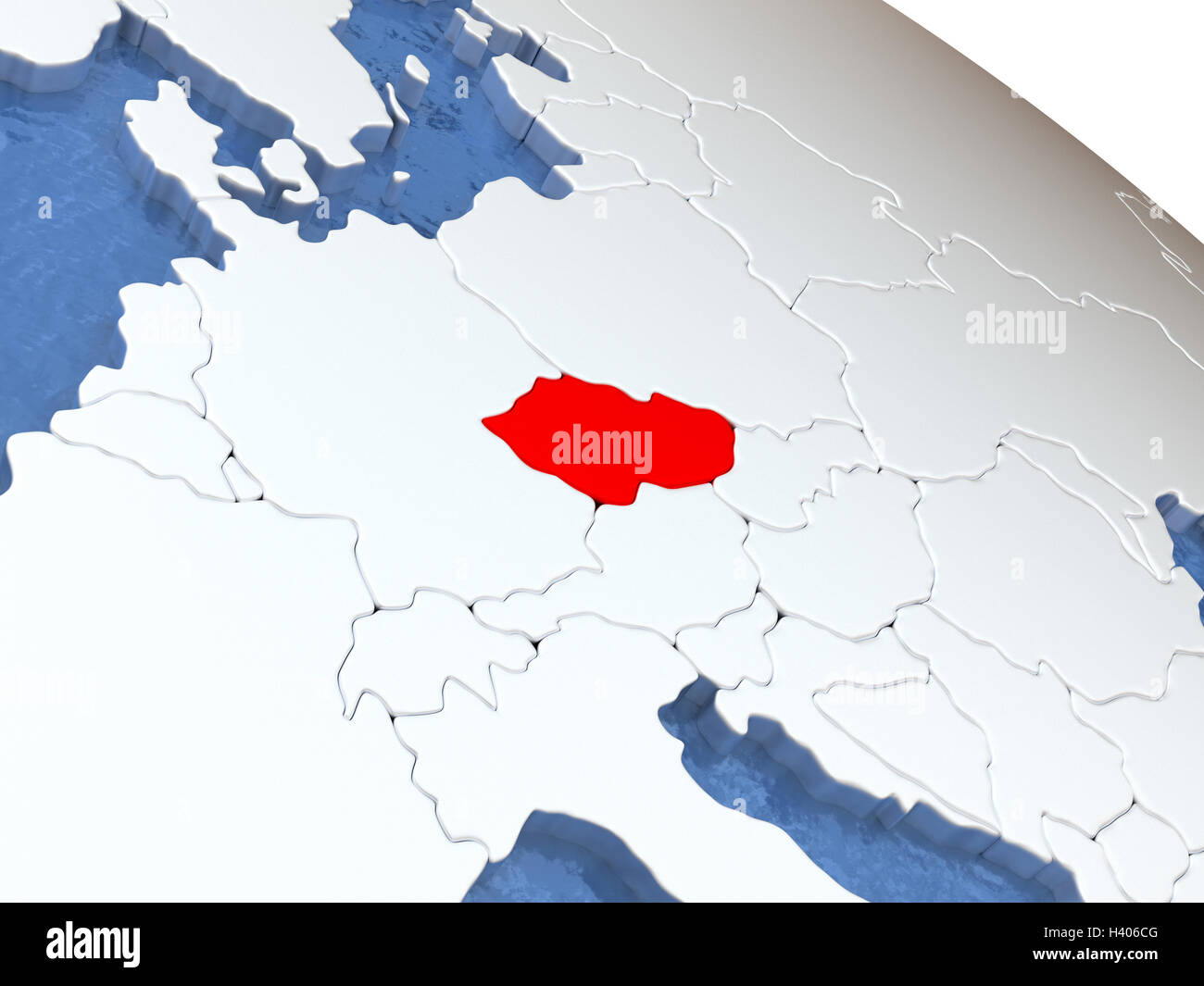 Political map of czechia hi-res stock photography and images - Alamy