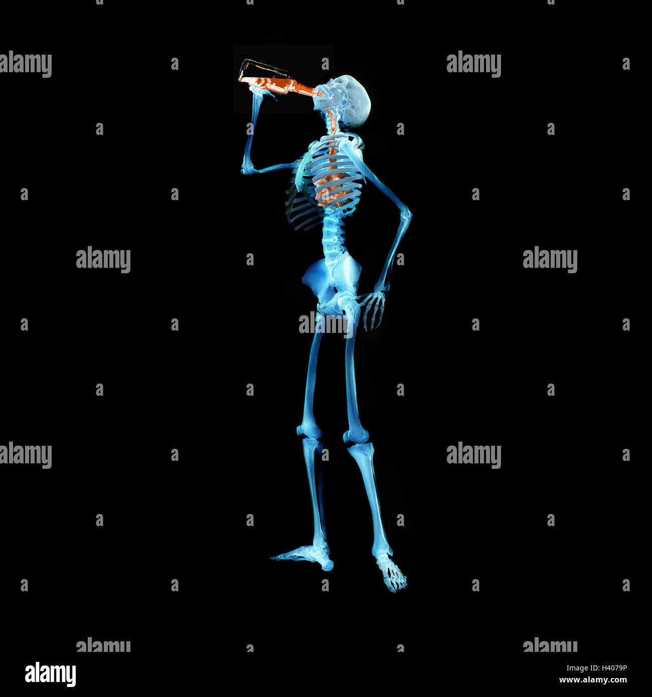 Skeleton, alcohol, icon, alcohol addiction, death, Composing ...