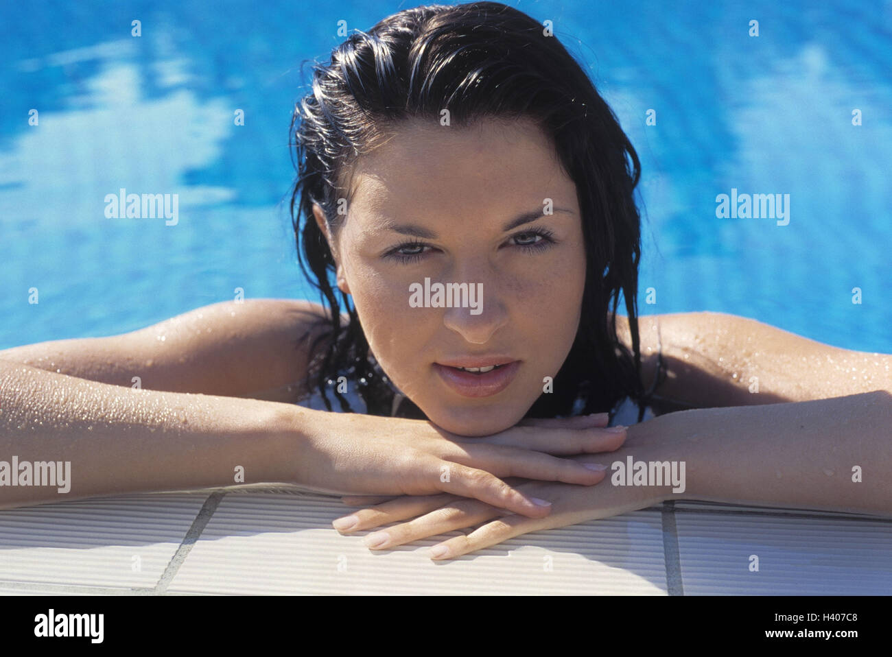 Bathe Portrait Swimming Pool High Resolution Stock Photography and ...