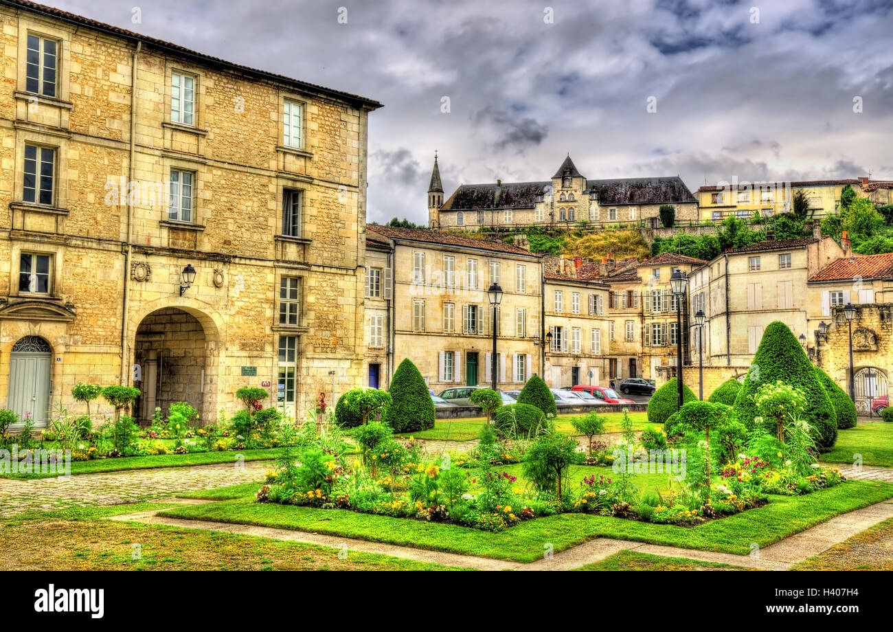 View of St. Louis church in Saintes - France Stock Photo - Alamy