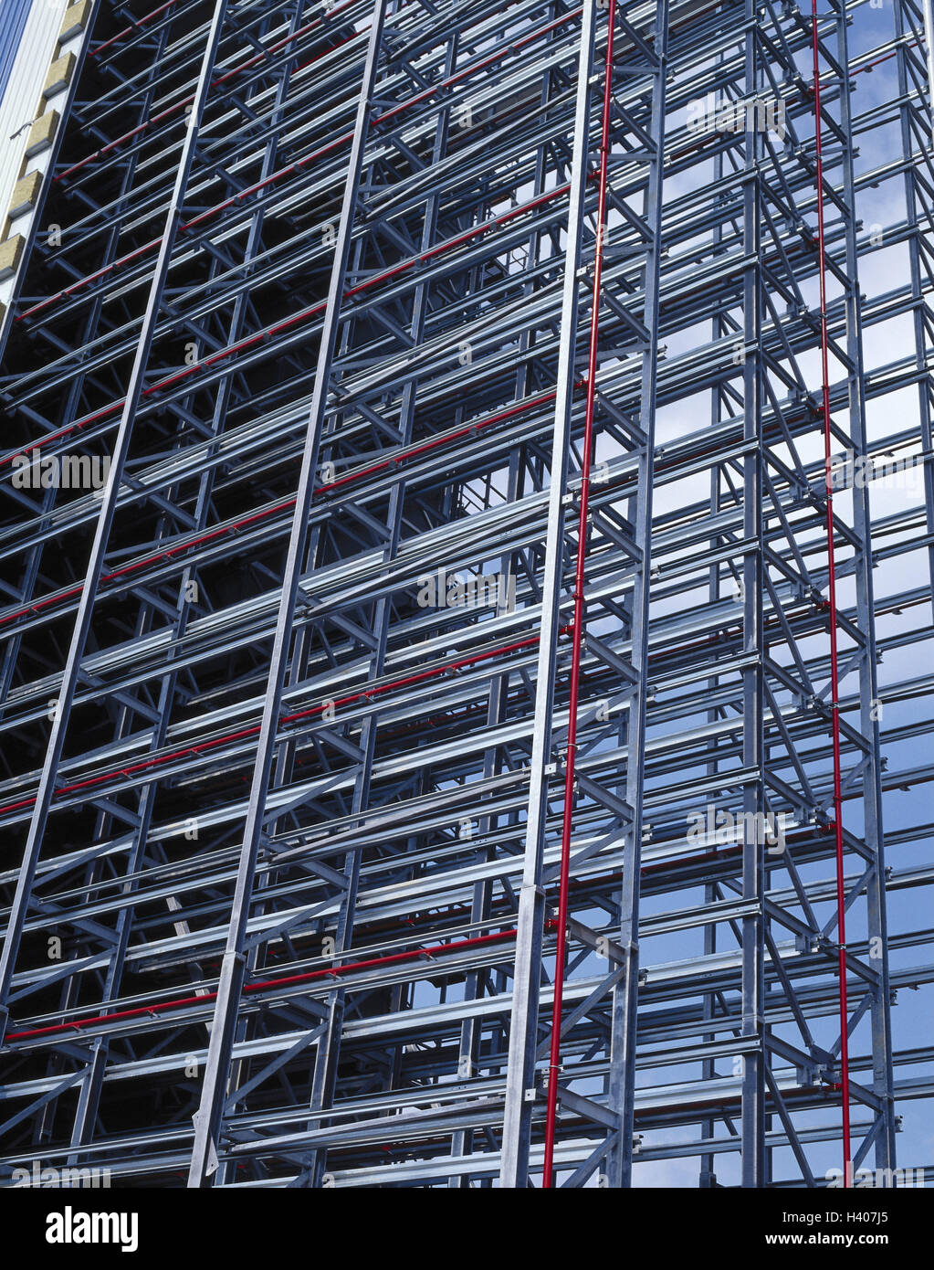 Shell, automatic warehouse, openly, detail, from below, construction ...