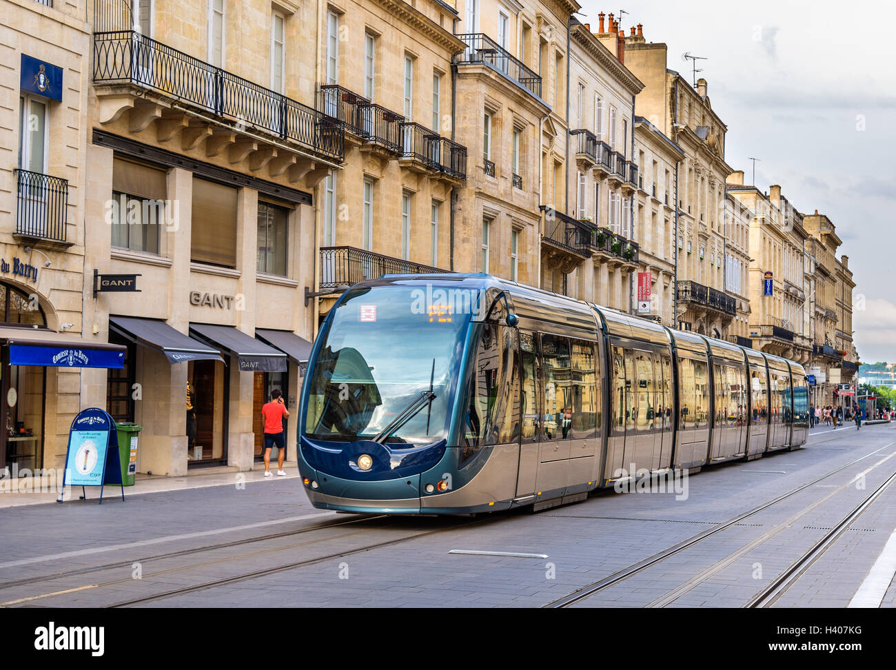 Alstom Citadis 402 tram on June 12, 2015 in Bordeaux, France Stock ...