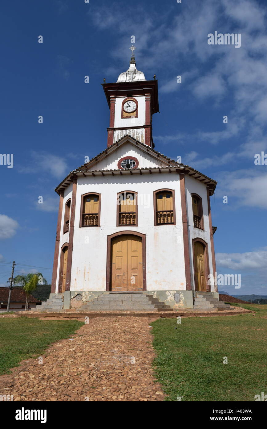 Beautiful colonial church with monarchy epoch of architecture in Brazil ...