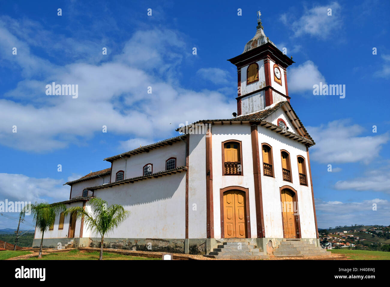 Beautiful colonial church with monarchy epoch of architecture in Brazil ...