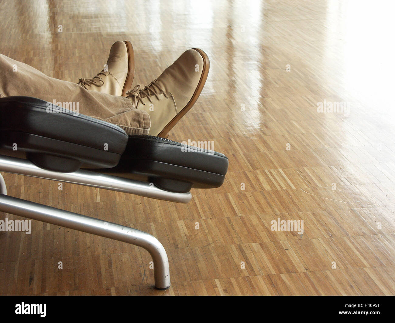 Chair, detail, bone edition, man, relax man's feet, feet, Lord's shoes ...