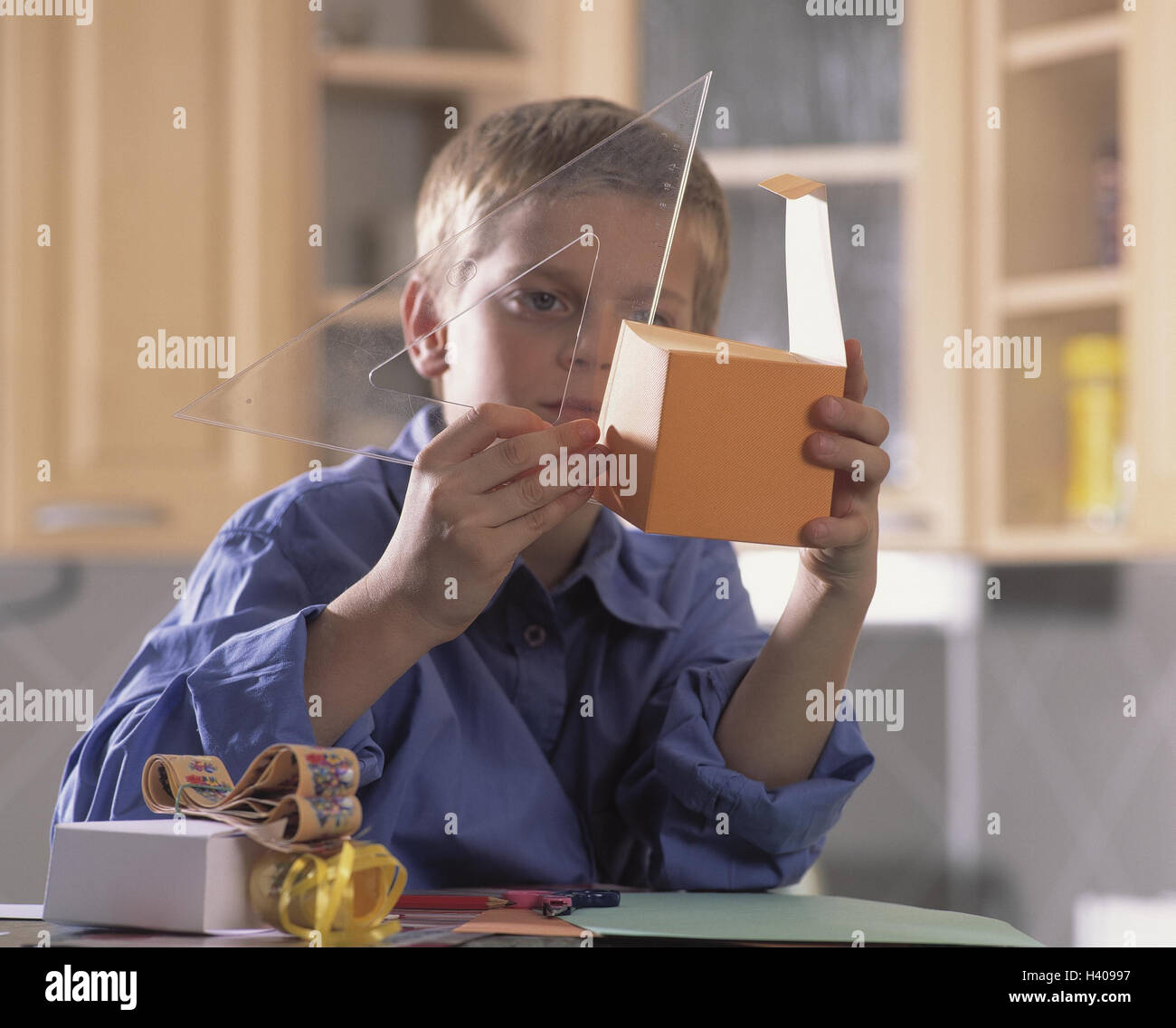 Boy, do handicraft, box, ruler child, handicrafts, hobby, activity, set ...