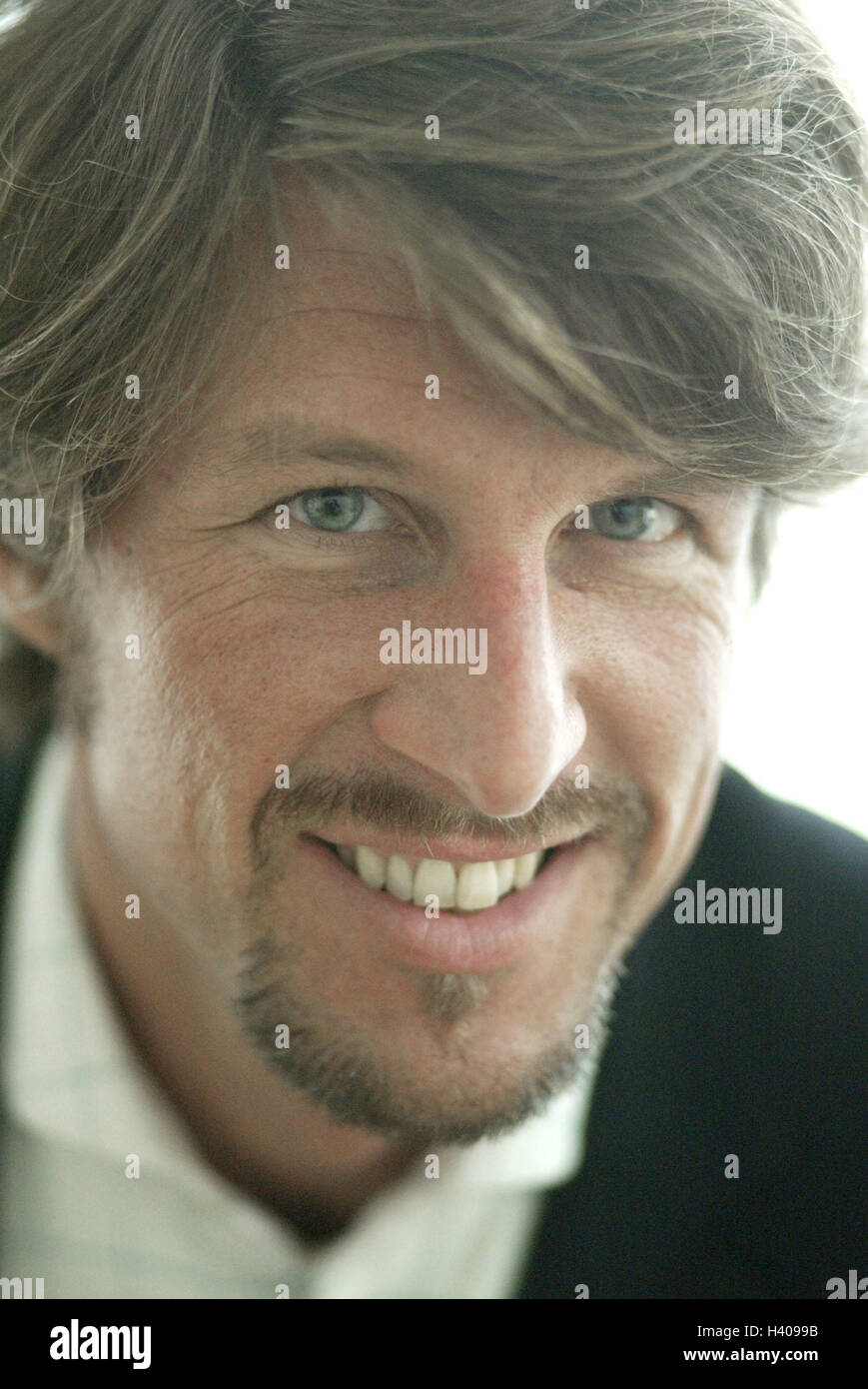 Man, smile, portrait, 30-40 years, man's portrait, beard, laugh, happy ...