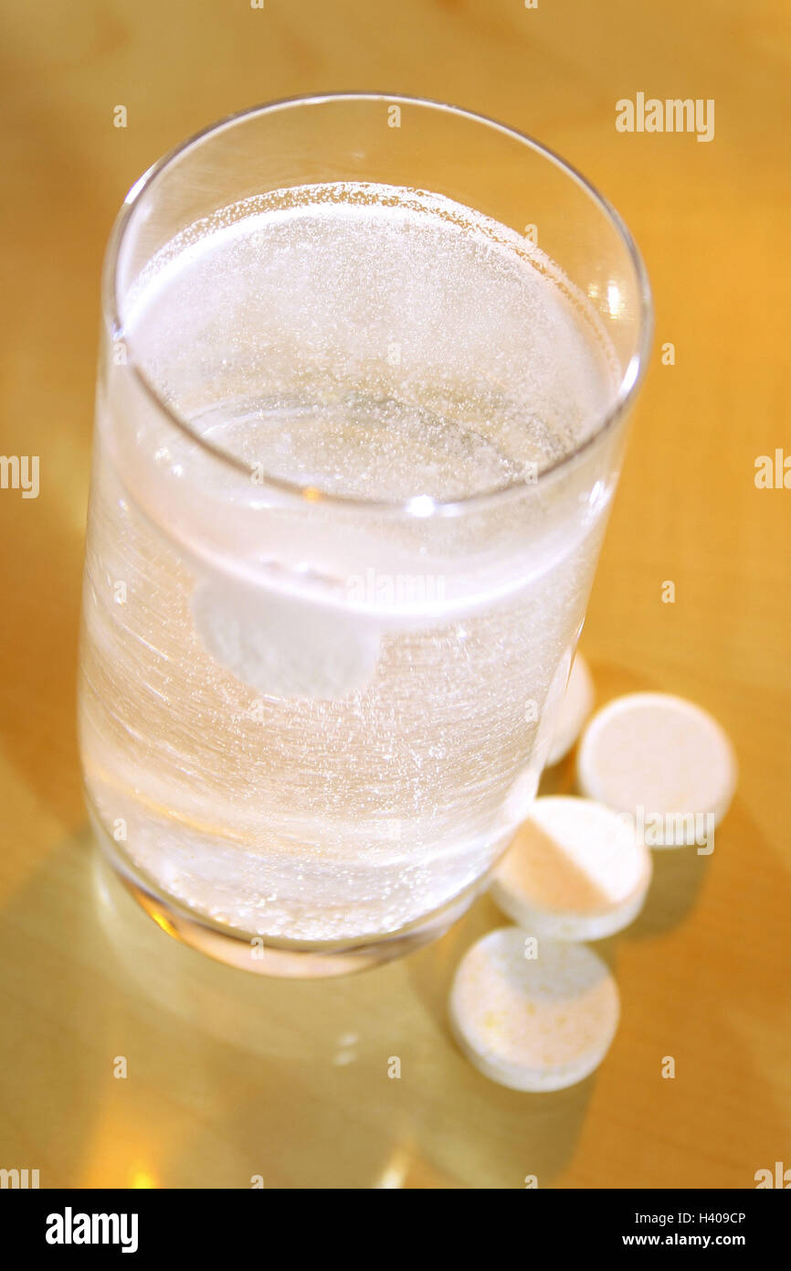 Water glass, effervescent tablet, resolve glass, glass, water, bubble ...