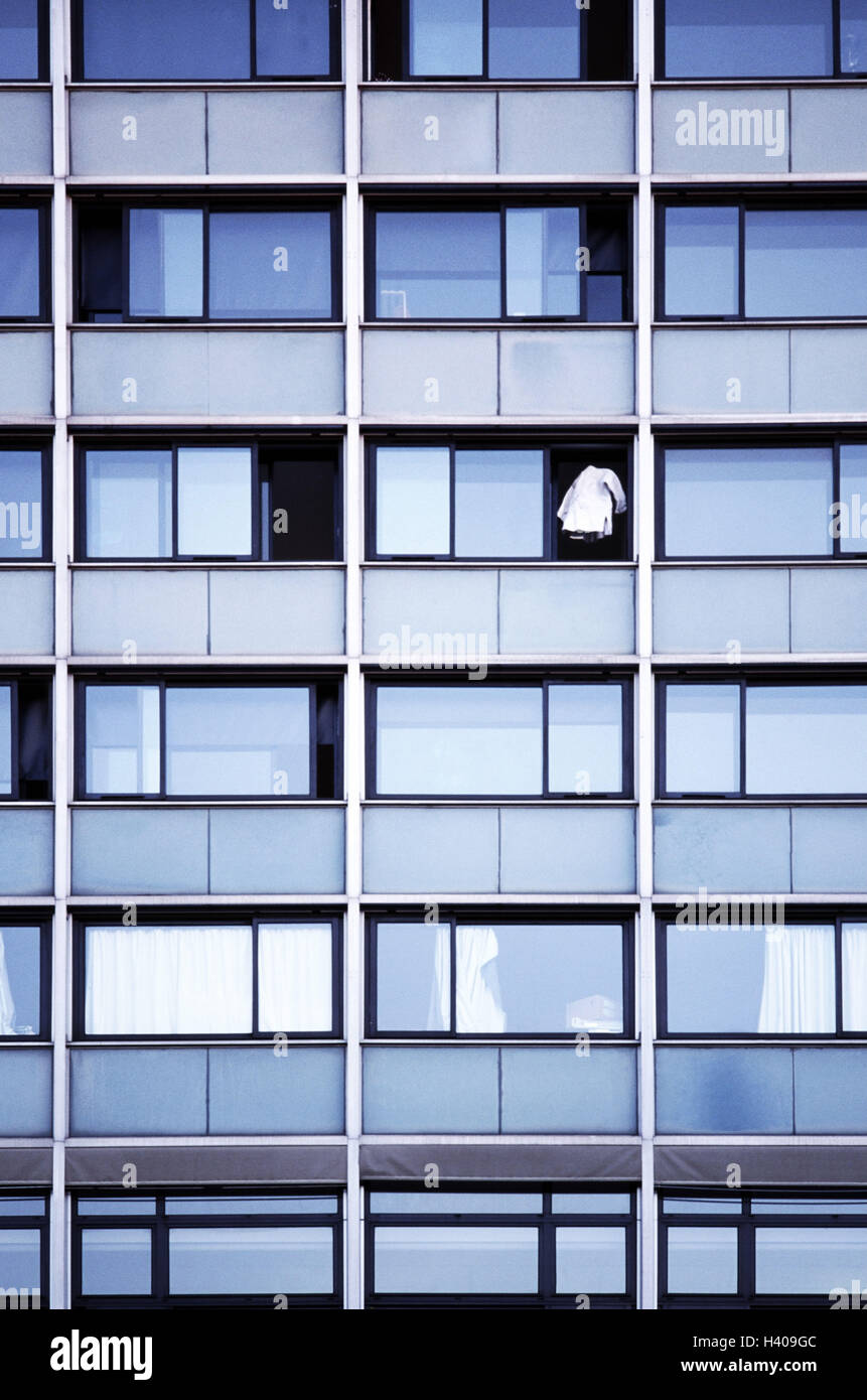 High rise, facade, window, openly, shirt, ventilate, high rise facade ...