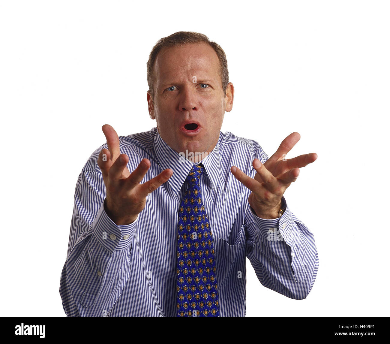 Man, shirt, tie, gesture, defence, defence, portrait, Men, businessman ...